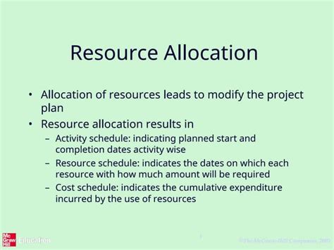 Software Project Management Notes Of Resource Allocation Ppt