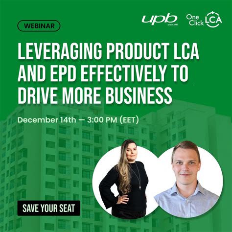 Leveraging On Product Life Cycle Assessment And Environmental Product Declaration Effectively To