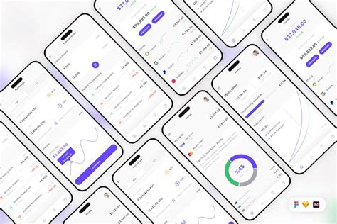Finance And Banking Mobile App Ui Kit Graphic Templates Envato Elements