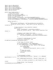 ChatbotServer Java Import Import Import Import Import Import Java Io