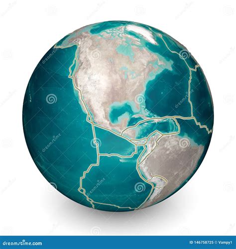 Tectonic Plates Plate Movement Vector Illustration