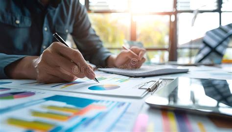 Benchmarking Or Product Life Cycle Concept Businessman Compare Or Plan