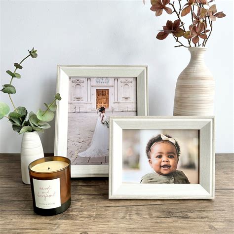 White Washed Wooden Photo Frame 7x5 White Frame 10x8 Photo Frame Small Picture Frames Home Decor