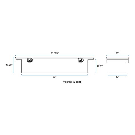 Aluminum Crossover Truck Bed Tool Box Kassico