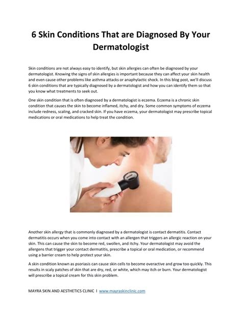 Ppt 6 Skin Conditions That Are Diagnosed By Your Dermatologist Powerpoint Presentation Id