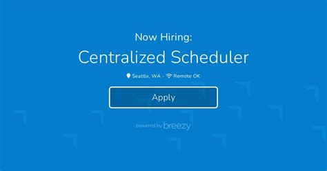 centralized scheduler at ryther