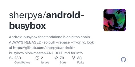 github sherpya android busybox android busybox for standalone bionic toolchain always