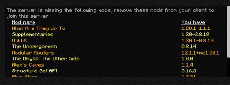 Trying To Make A Modded Minecraft Server And This Appears Even When The Mods In The Server And