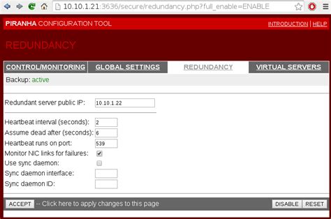 Setting Up A Load Balancing Lvs Direct Routing Cluster With Piranha Linux
