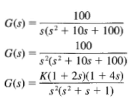 Solved Determine El Steady State Error For Step Ramp And