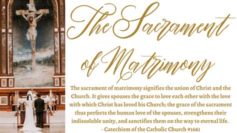 The Sacrament Of Matrimony Holy Trinity Catholic Church