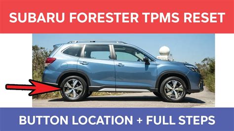 Subaru Outback Tpms Reset Button