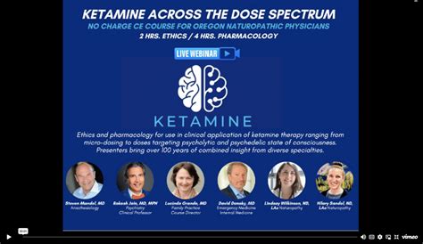 Ketamine Ce Webinar Ketamine Across The Dose Spectrum Peninsula