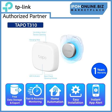 TP LINK TAPO T Smart Temperature Humidity Sensor IpohOnline