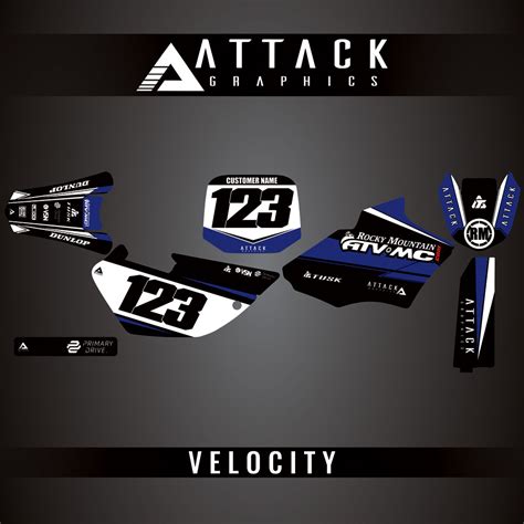 Attack Graphics Custom Velocity Complete Bike Graphics Kit For Yamaha