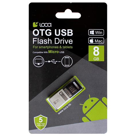 8GB Micro USB OTG Flash Storage Drive Adapter For Phone Tablet