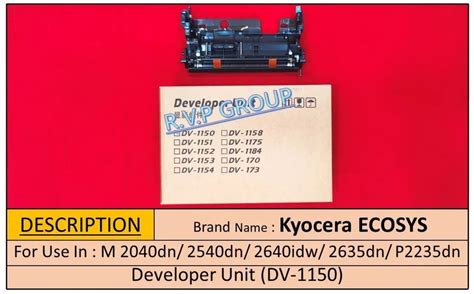 Kyocera Ecosys M 2040dn 2540dn 2640idw P2235dn Developing Unit Dv 1150 At ₹ 4000 Piece