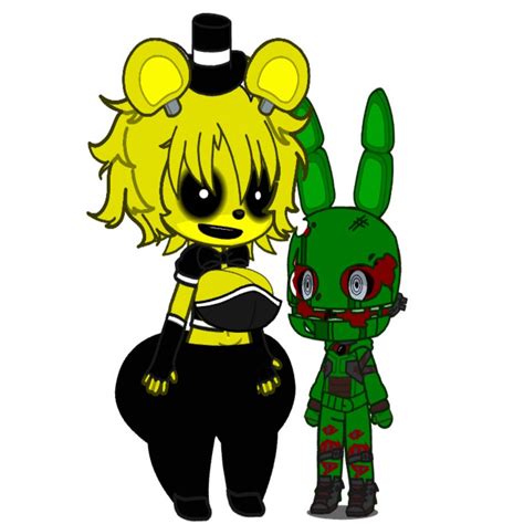Golden Frenni And Springtrap Gacha Nebula By Springbonniebr678 On
