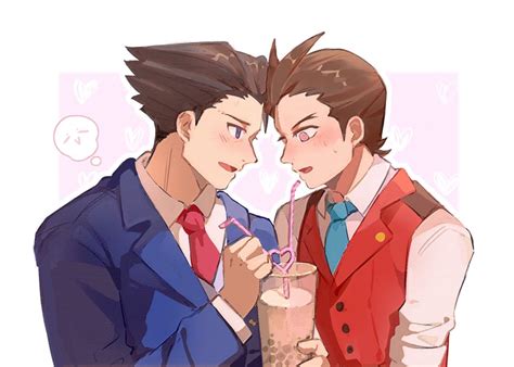 Phoenix Wright And Apollo Justice Ace Attorney Drawn By Zghwbyl