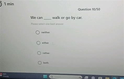 Min Question We Can Walk Or Go By Car Studyx