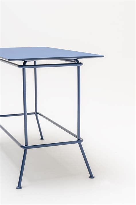 New School Rectangular Metal High Table By Mdd