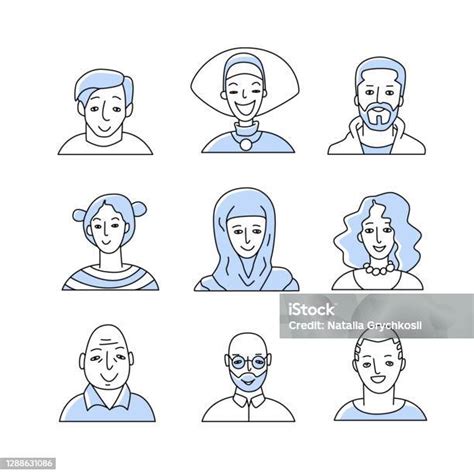 頭像或用戶圖示集向量圖形及更多互聯網圖片 互聯網 人 人力資源 Istock