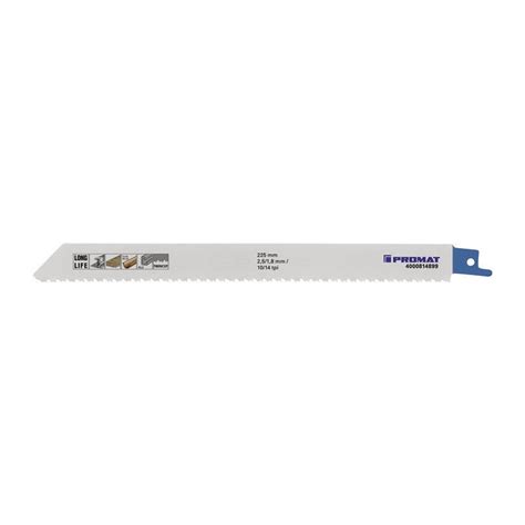 Lame de scie sabre longueur 225 mm largeur 19 mm Degrésuation de dent