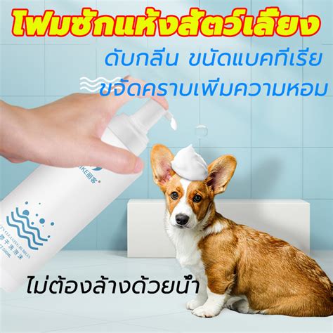 ใช้ได้ทั้งหมาแมวlikeแชมพูอาบแห้งสุนัข500mlโฟมอาบน้ำแห้ง ไม่ล้างน้ำ สูตร