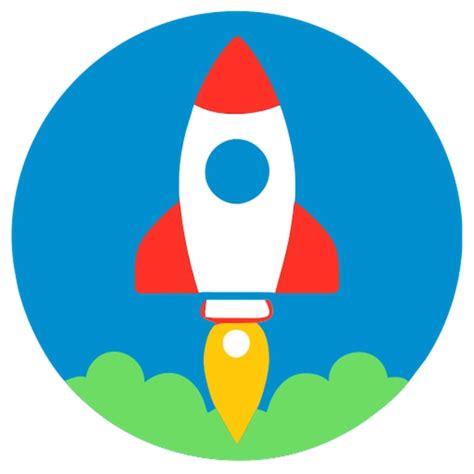 Icono De Lanzamiento De Cohete Vector Premium