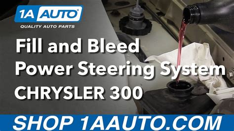 How To Fill Bleed Power Steering System 2005 10 Chrysler 300 1A Auto