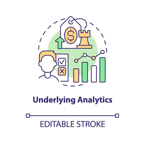 Premium Vector Underlying Analytics Concept Icon