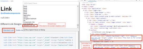 ui5 link does not support aria label · issue 2356 · sap ui5