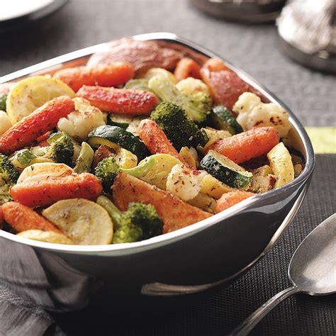 Roasted Harvest Vegetables Recipe Taste Of Home