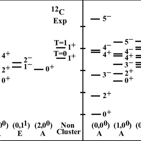 Comparison Between The Low Lying Experimental Spectrum Of 12 C And The Download Scientific