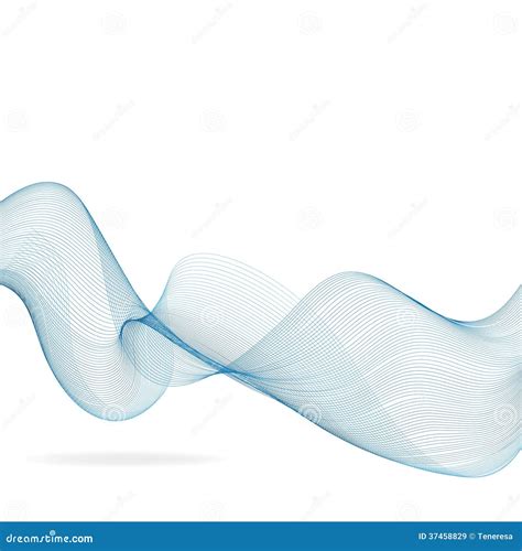 Fondo Azul Abstracto De La Onda Ilustración Del Vector Ilustración De