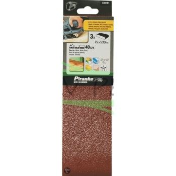 Bandes abrasives 75 x 533 grain 60 ponceuses à bandes