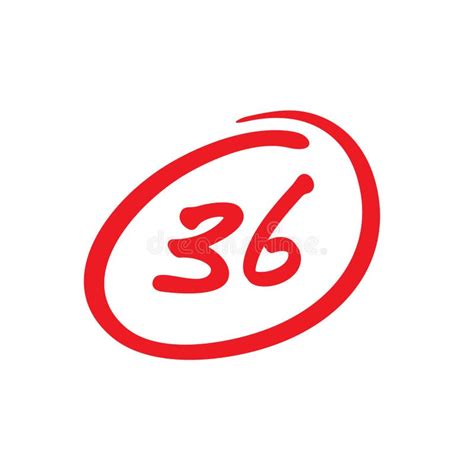 36 Points Test Score Low Grades In A Subject Bad Grade Vector Low Marks Illustration Stock