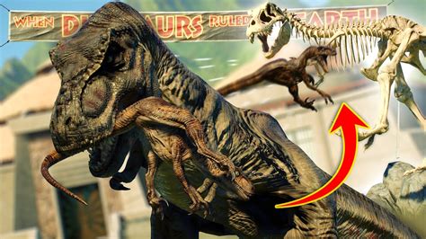 T Rex Vs Raptors Rematch All New Jurassic Park Decorations Jurassic