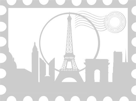 Paris Postage Stamp 36660545 Vector Art At Vecteezy