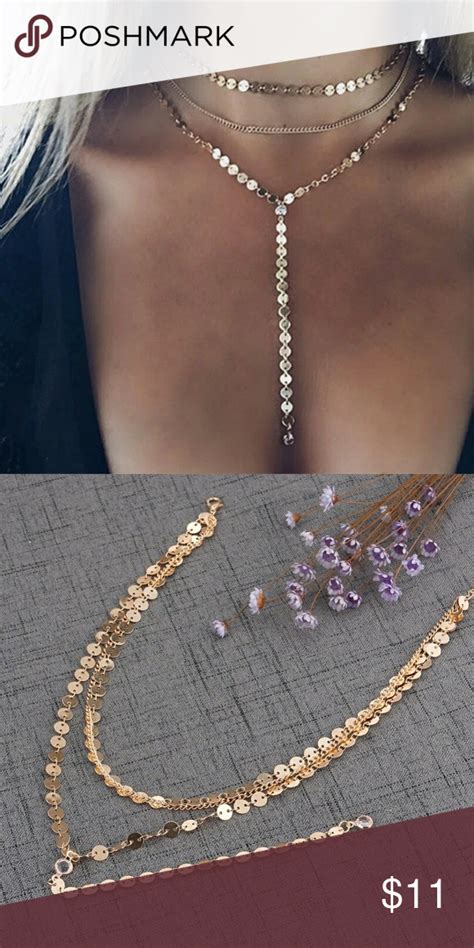Multilayer Tassel Choker Necklace Silver Or Gold Jewelry