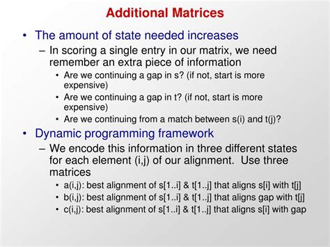Ppt Sequence Alignment And Dynamic Programming Powerpoint