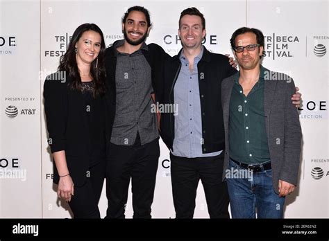 L R Caitlyn Greene Jon Kasbe Frederick Shanahan And Dan Cogan Attend The Tribeca Awards