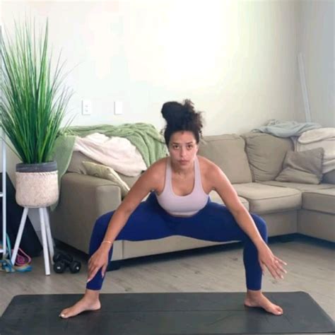 Sumo Squat Stretch By Shanesse Peek Exercise How To Skimble