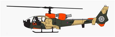 Army Helicopter Clipart British Westland Gazelle Ah 1 Free