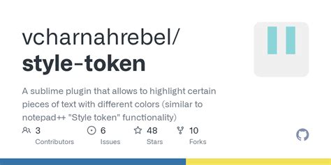 Github Vcharnahrebelstyle Token A Sublime Plugin That Allows To Highlight Certain Pieces Of