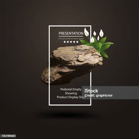 제품 프리젠 테이션 디스플레이 디자인 연단 화장품 및 패션 아이디어 컨셉을위한 벡터 스톤 포디움 0명에 대한 스톡 벡터 아트 및 기타 이미지 Istock