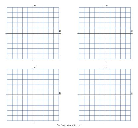 Free Graph Paper Coordinate Plane Coordinate Grid Templates Printable