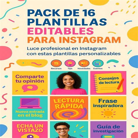 Pack De 16 Plantillas Editables Para Instagram Nayumi Nicole Chum