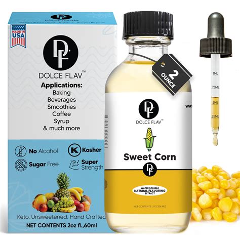 Natural Sweet Corn Extract Fresh And Authentic Corn Flavor Dolce Foglia Dolce Flav