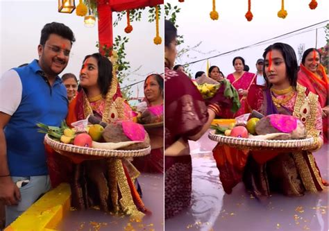 Chhath Puja 2023 Neha Marda Completes Rituals With Husband And Mother